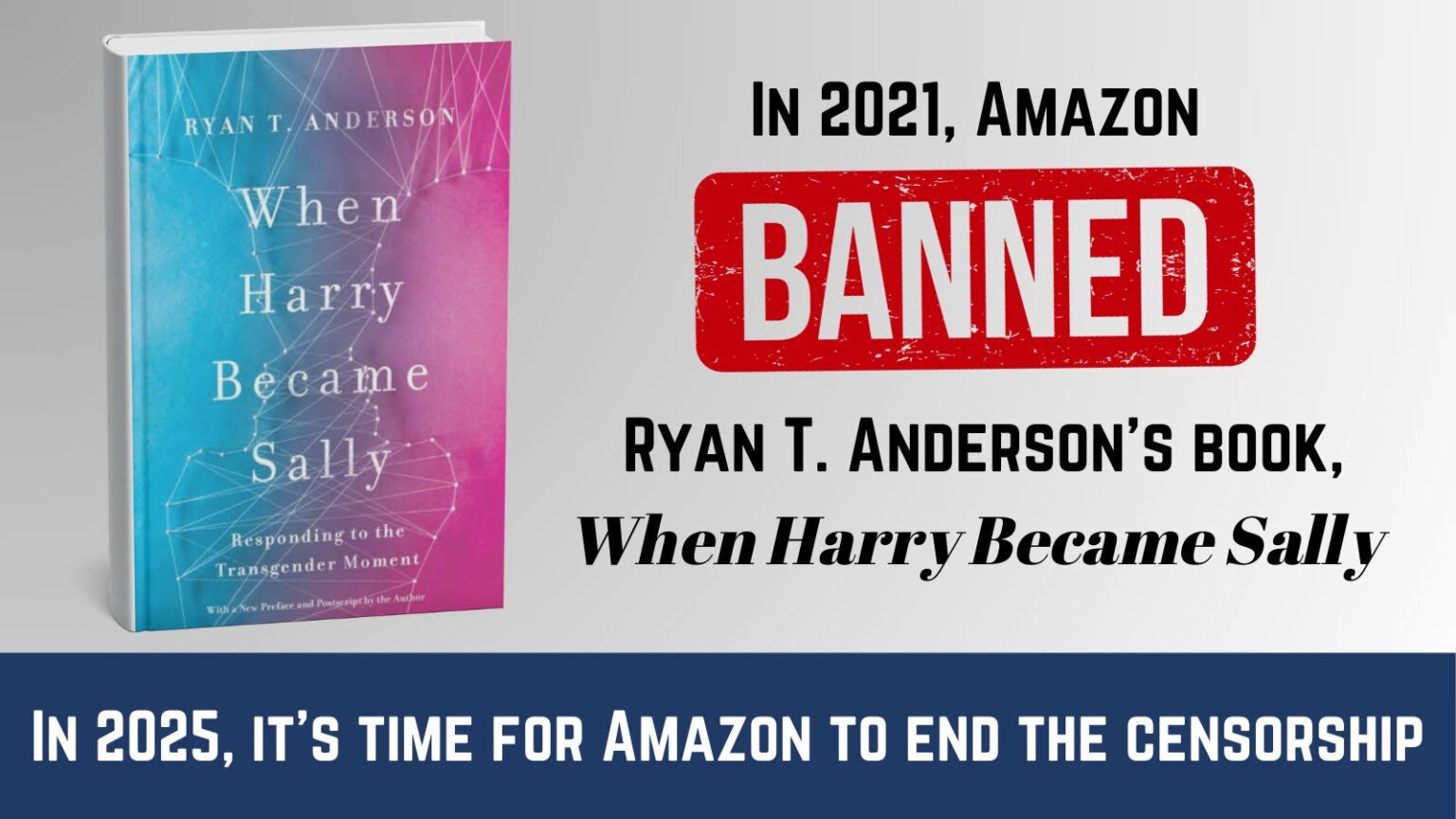 Amazon, Stop Banning Ryan Anderson - Ethics & Public Policy Center